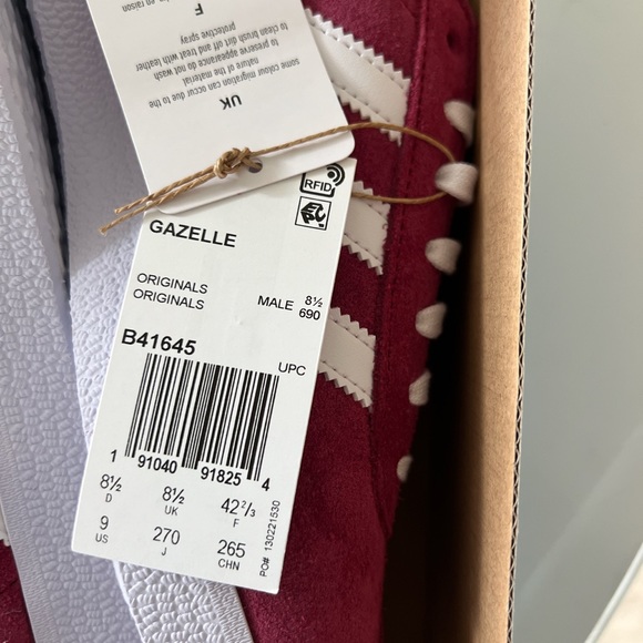 adidas | Shoes | Adidas Gazelle Men 9 Maroon | Poshmark